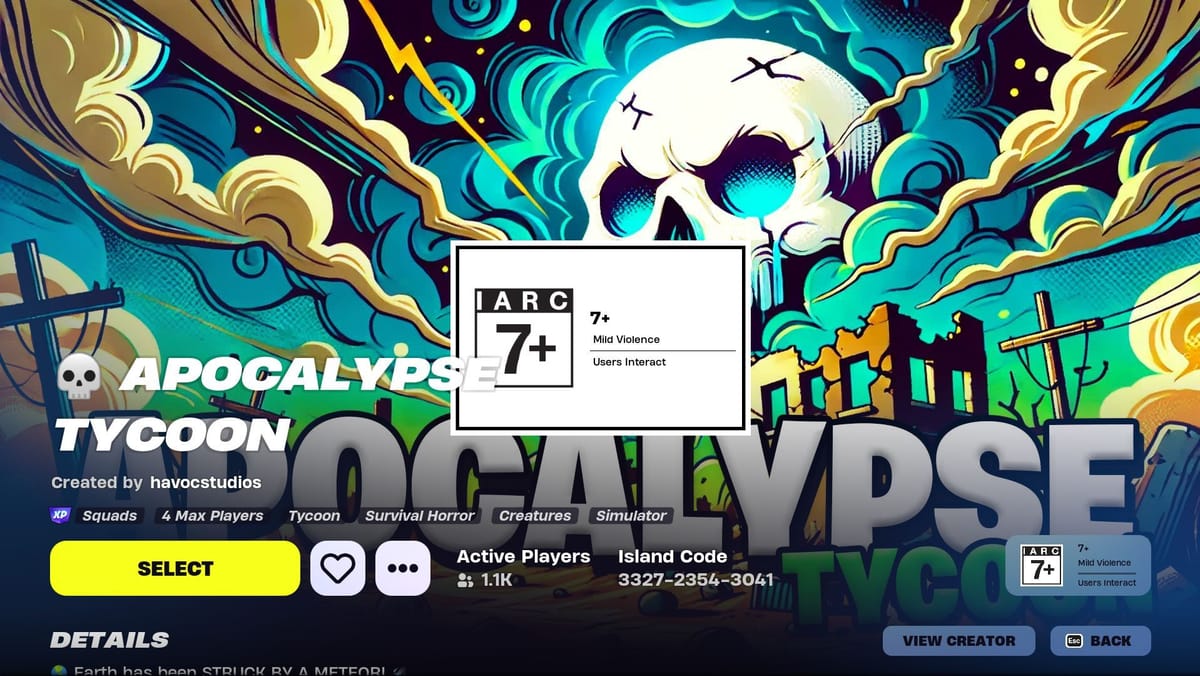Fortnite Apocalypse Tycoon: UEFN map code, how to play, and more