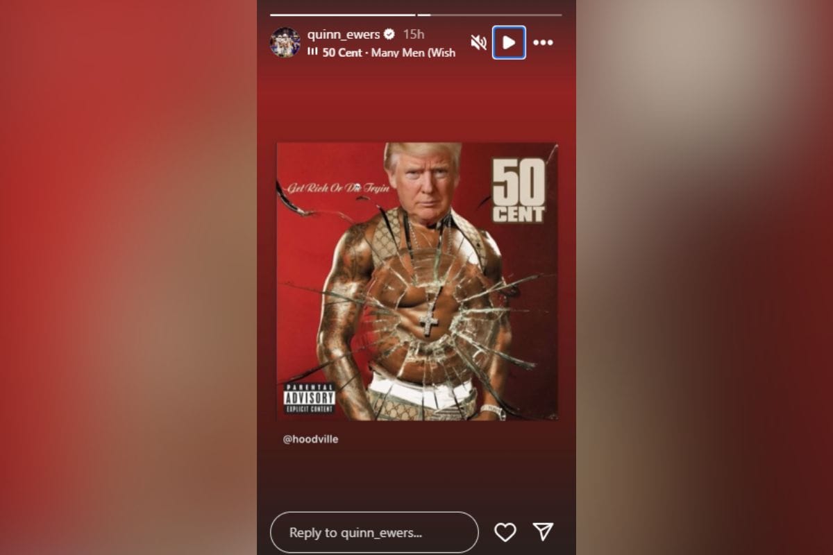 Texas QB Quinn Ewers shows support for Donald Trump with a unique meme ...