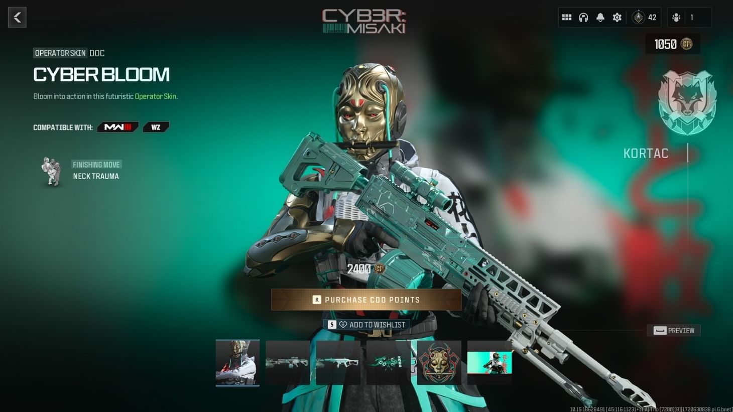 Cyber: Misaki bundle in MW3 and Warzone: Price, what's included, and is it worth buying?