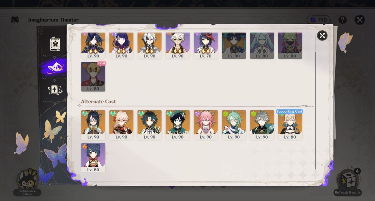 Genshin Impact: All Imaginarium Theater Achievements in Genshin Impact 4.7