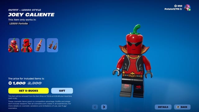 How to get Joey Caliente skin in Fortnite