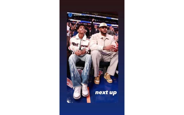 Kiyan Anthony embraces the challenge of following in father Carmelo's ...