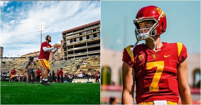 USC QB Miller Moss spills the beans on why he decided to stay in the ...
