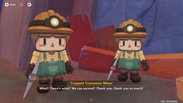 Genshin Impact Trapped Toytanium Miner puzzle guide