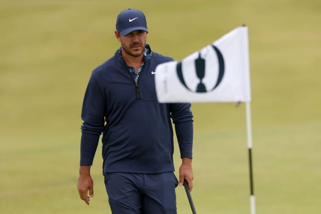 LIV star Brooks Koepka hits a near hole-in-one at the Royal Troon course