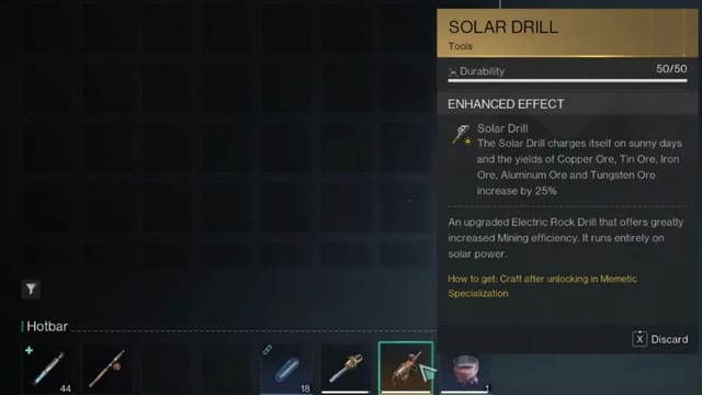 How to get the Solar Auto Drill in Once Human