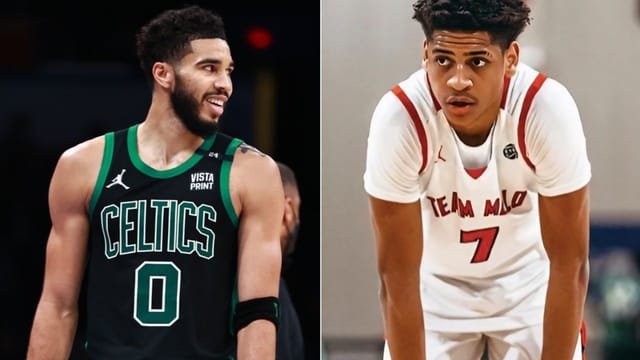 Jayson Tatum gives Kiyan Anthony the scoop on playing 1v1 game vs ...