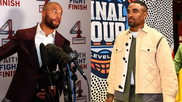 Cowboys fans troll as Dak Prescott shows off dance moves at Tyron Smith ...