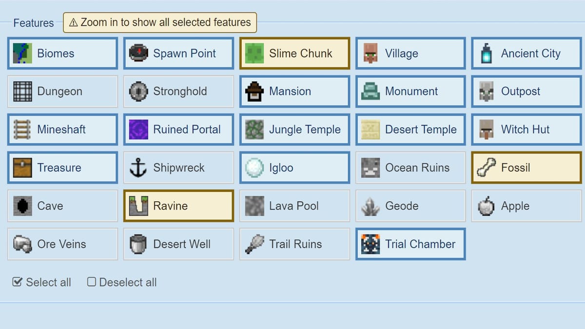 How to use Minecraft Bedrock structure finder