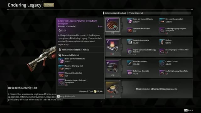 How to get Enduring Legacy in The First Descendant