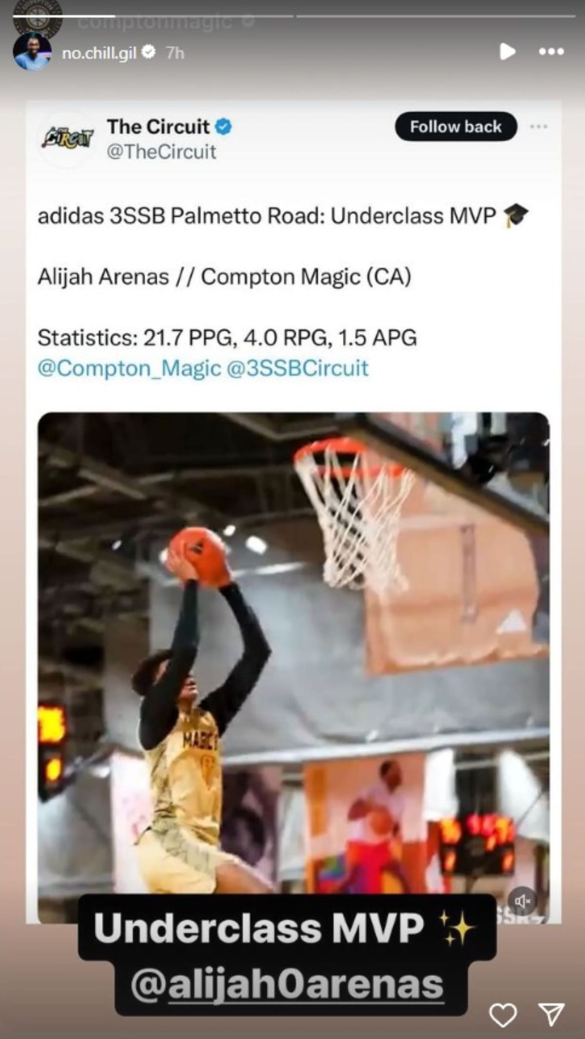 Proud parents Gilbert Arenas and Laura Govan beam as son Alijah grabs ...