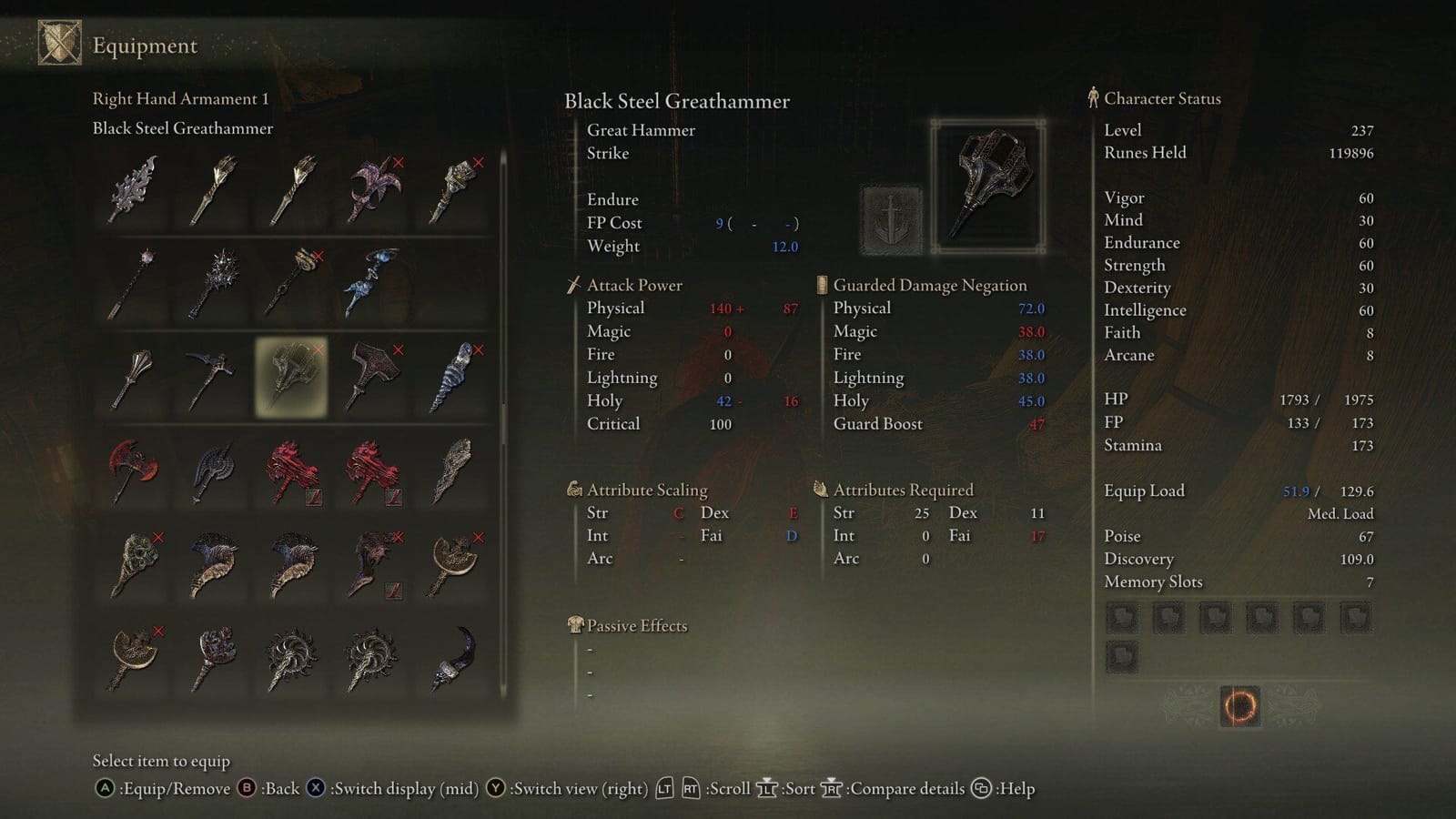 How to obtain the Black Steel Greathammer in Elden Ring Shadow of the ...