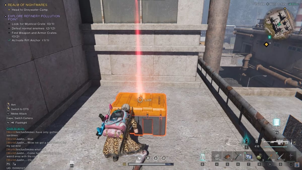 All Refinery Pollution Point crate locations in Once Human