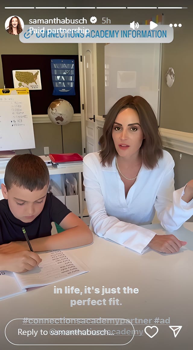 “It’s just perfect”: Samantha Busch promotes homeschooling and why it ...