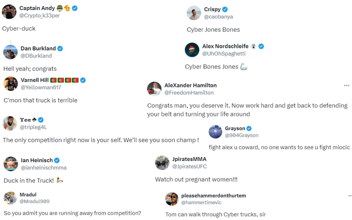 "Cyber Bones Jones" - Fans react to Jon Jones making 'duck' jokes while ...