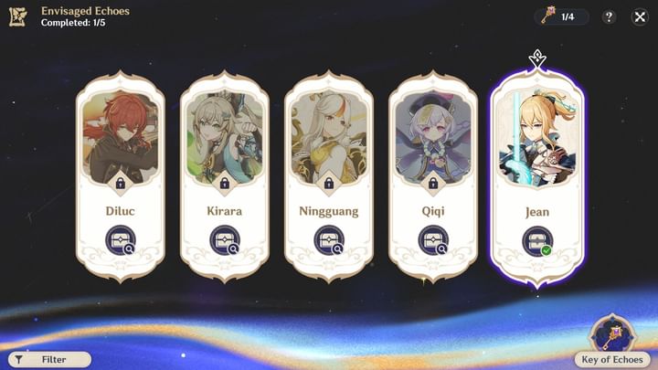 How to obtain character trails in Genshin Impact Envisaged Echoes