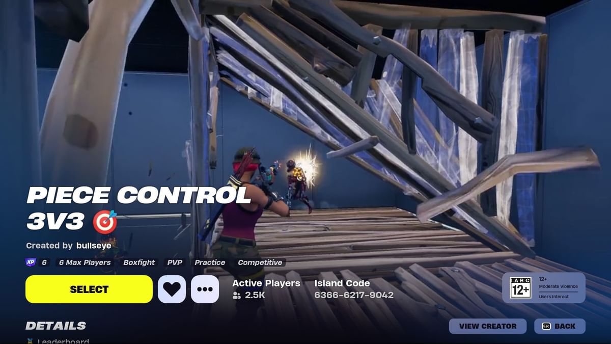 Fortnite Piece control 3v3: UEFN map code, how to play, and more