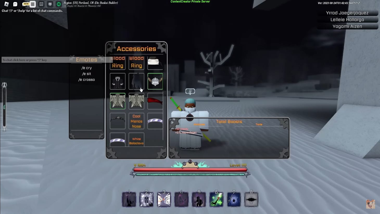 Roblox Peroxide: All Accessories guide