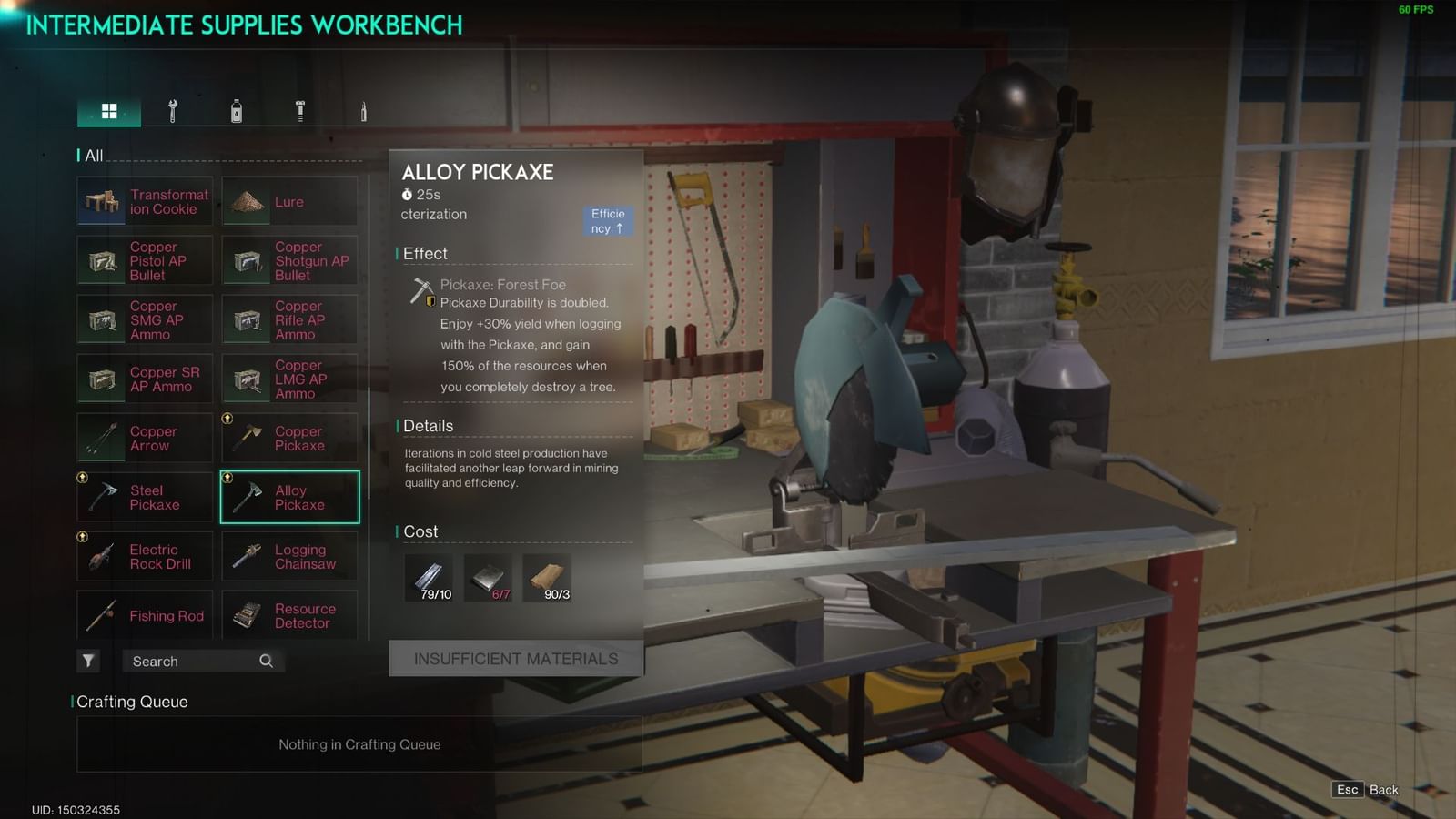 All pickaxe tiers in Once Human, and how to craft them