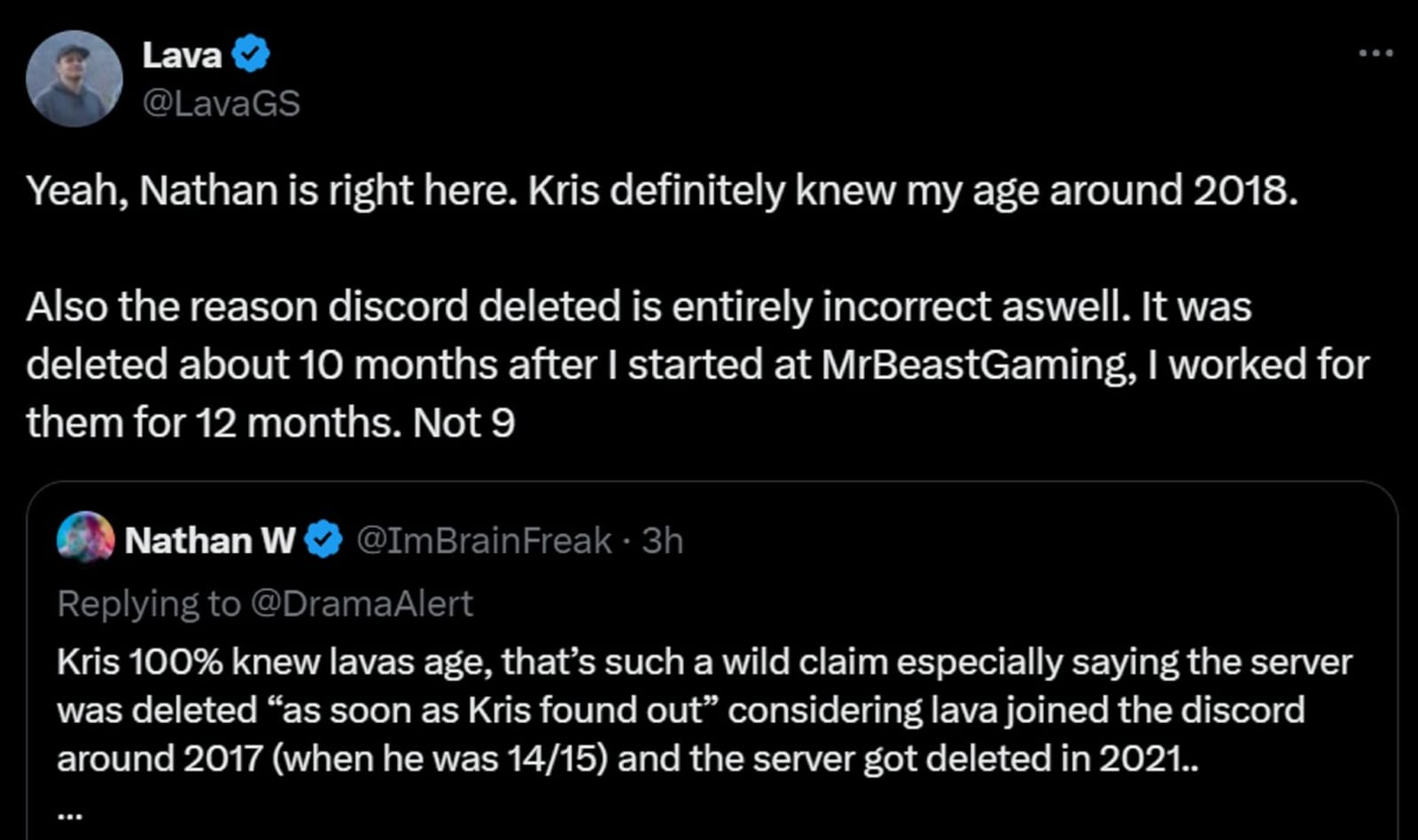Is Ava Kris Tyson's partner Eret part of Dream SMP server?