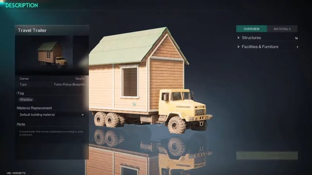 How to make a Trailer Truck home in Once Human