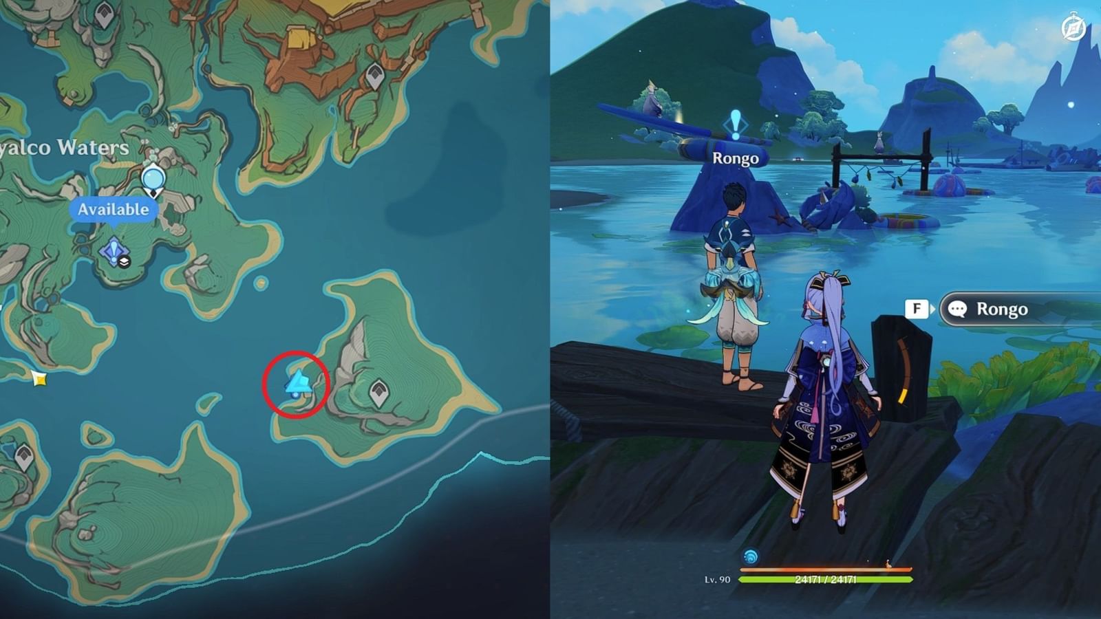 Genshin Impact Stride on Rainbows, Split the Waves quest guide