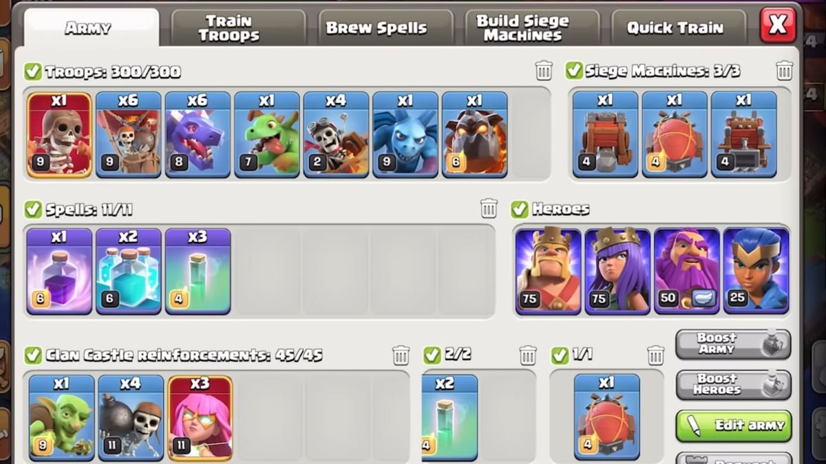 Clash of Clans Town Hall 13 Super Archer Hydra attack strategy: Army composition and step-by ...