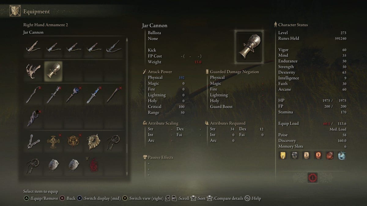 How to obtain the Jar Cannon in Elden Ring