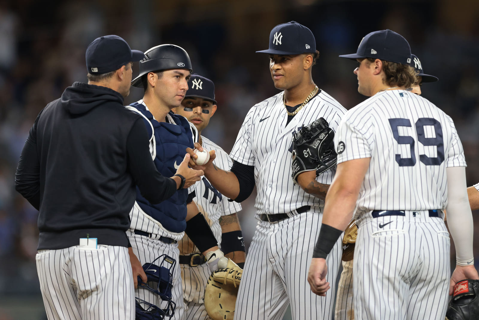 Luis Gil Injury Update: Yankees starter exits in fourth inning vs ...