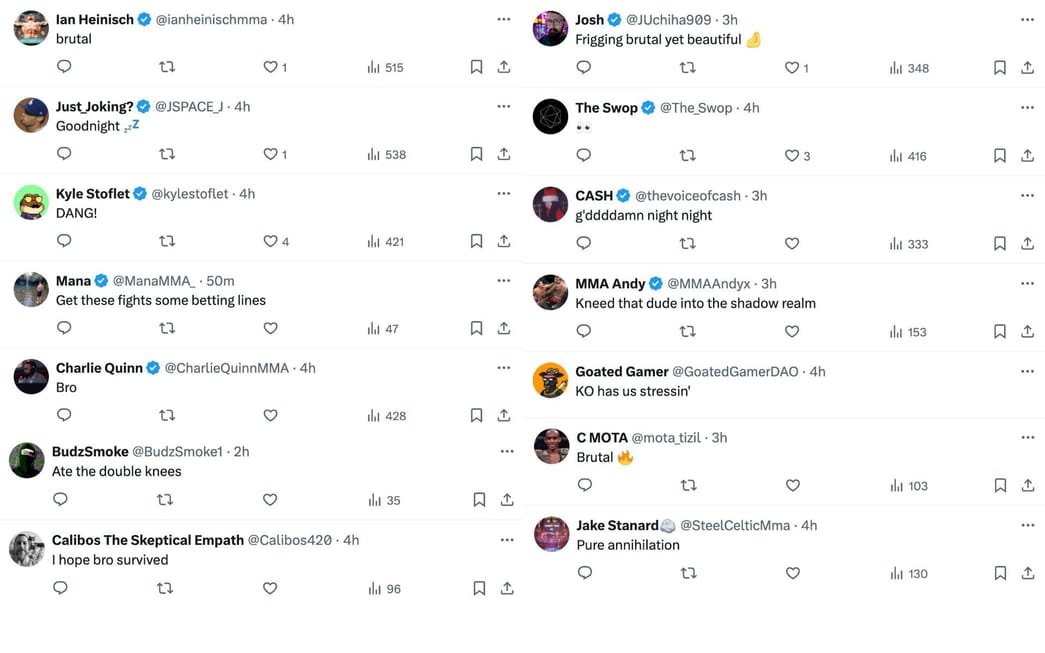 "I hope bro survived" - Fans react as opponent's brutal knee cuts MMA ...