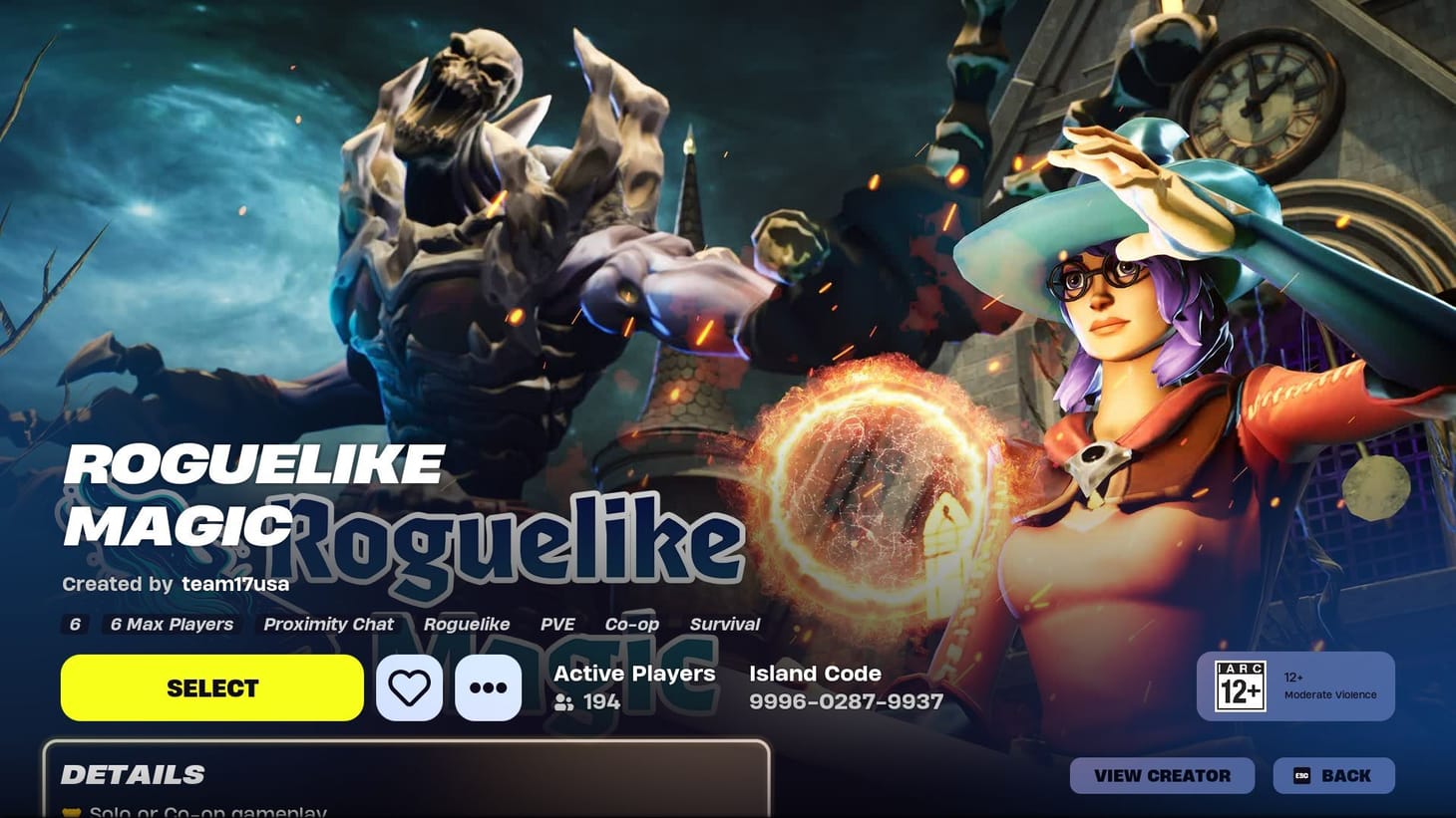 Fortnite Roguelike Magic: UEFN map code, how to play, and more