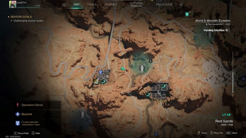 Once Human Large Brake location and Billboard puzzle guide