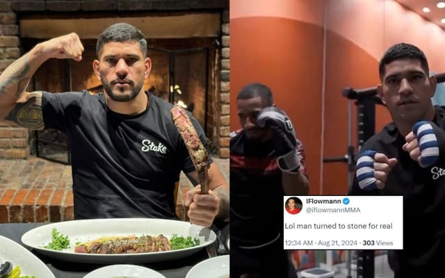 "Lol man turned to stone for real" - Fans react to Alex Pereira doing ...
