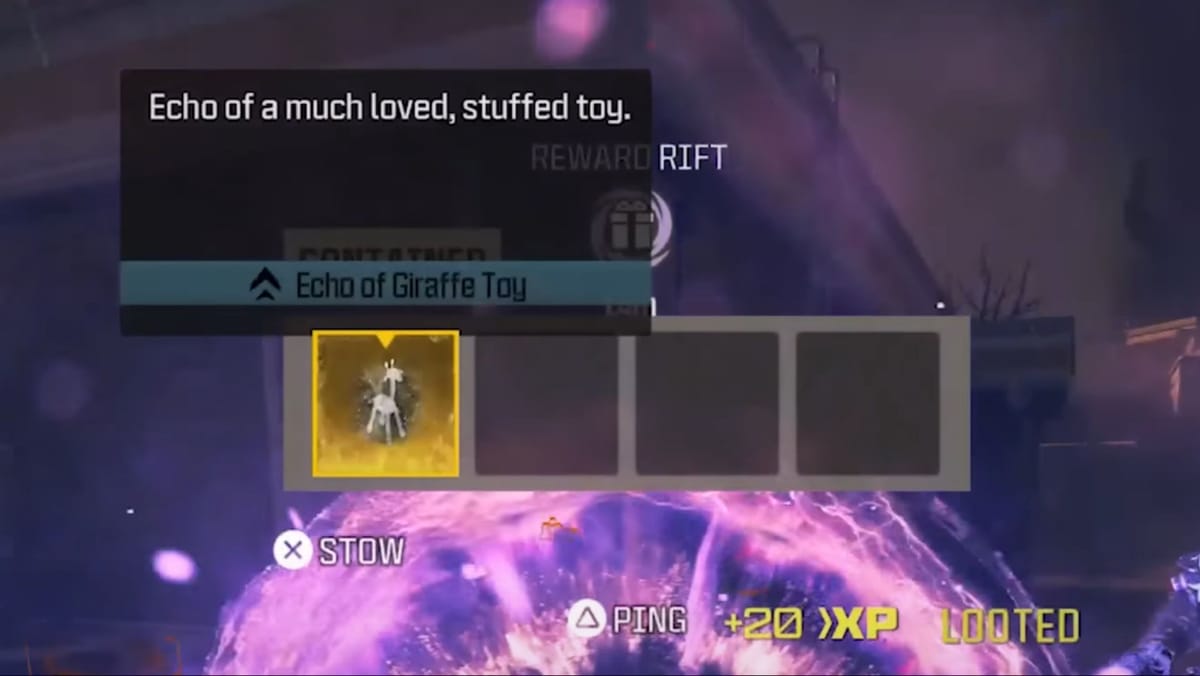 How to get golden Echo of Giraffe Toy in MW3 Zombies