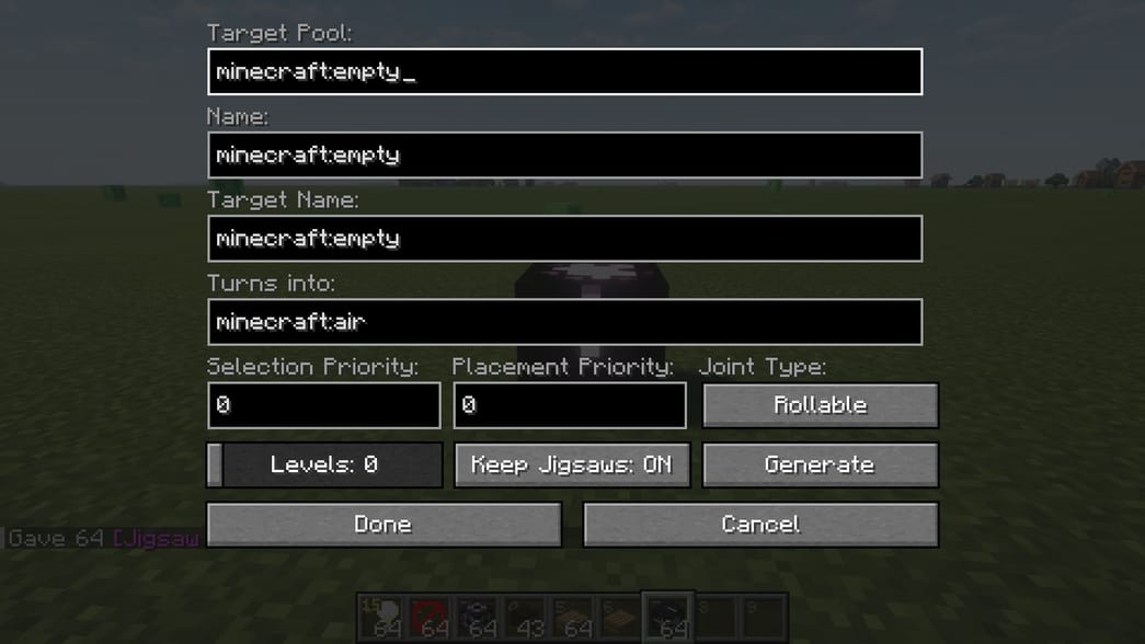 List of Minecraft blocks only available by cheating