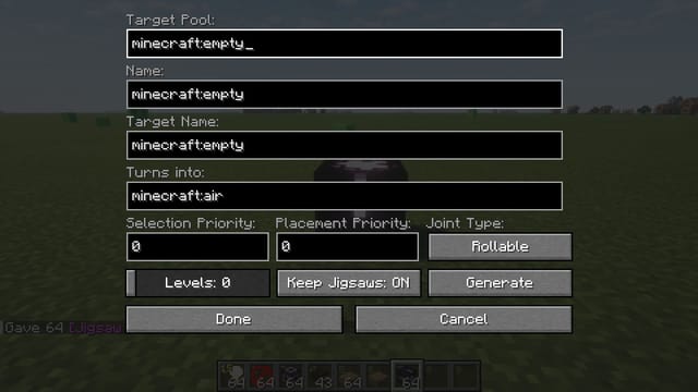 List of Minecraft blocks only available by cheating