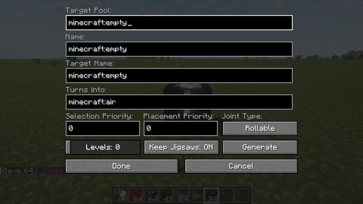 List of Minecraft blocks only available by cheating