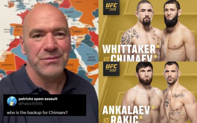 "Taking bets on Khamzat pulling out" - Fans react after Dana White ...