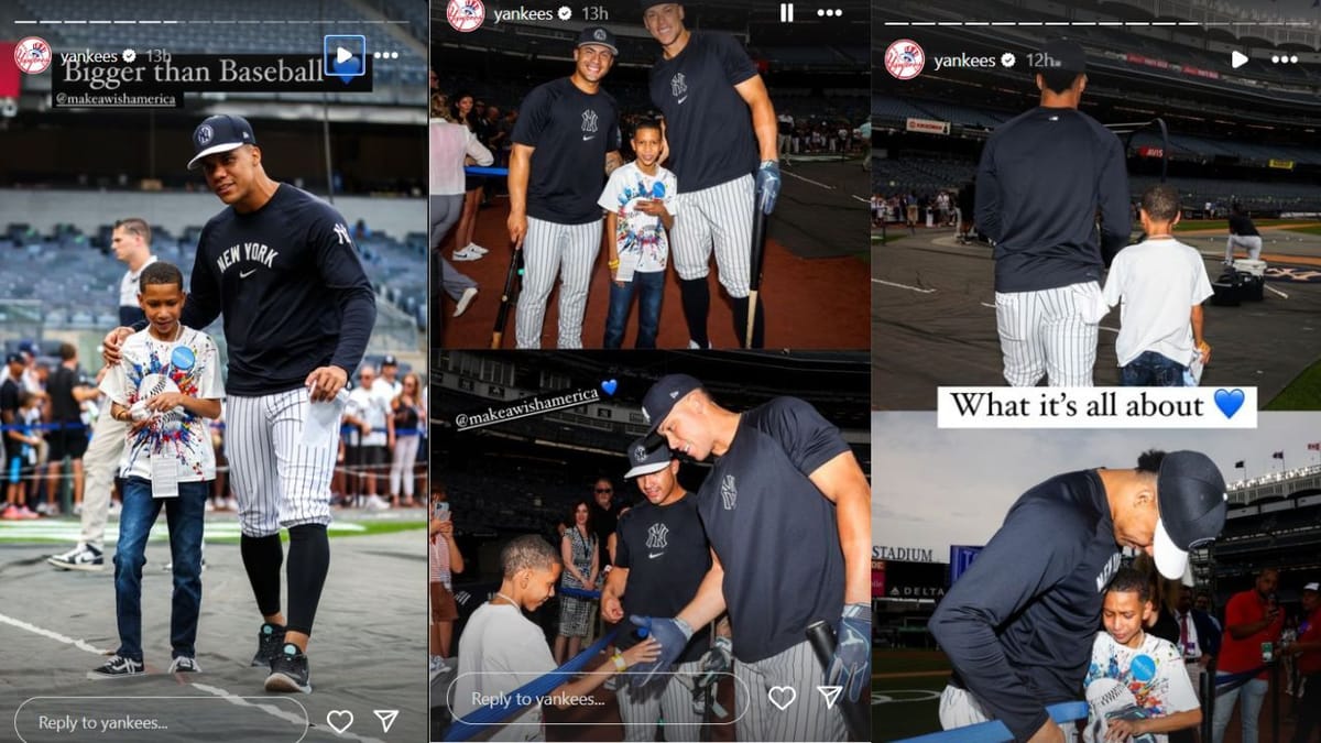 Aaron Judge's heartwarming gesture for Yankees superfan proves he’s an ...