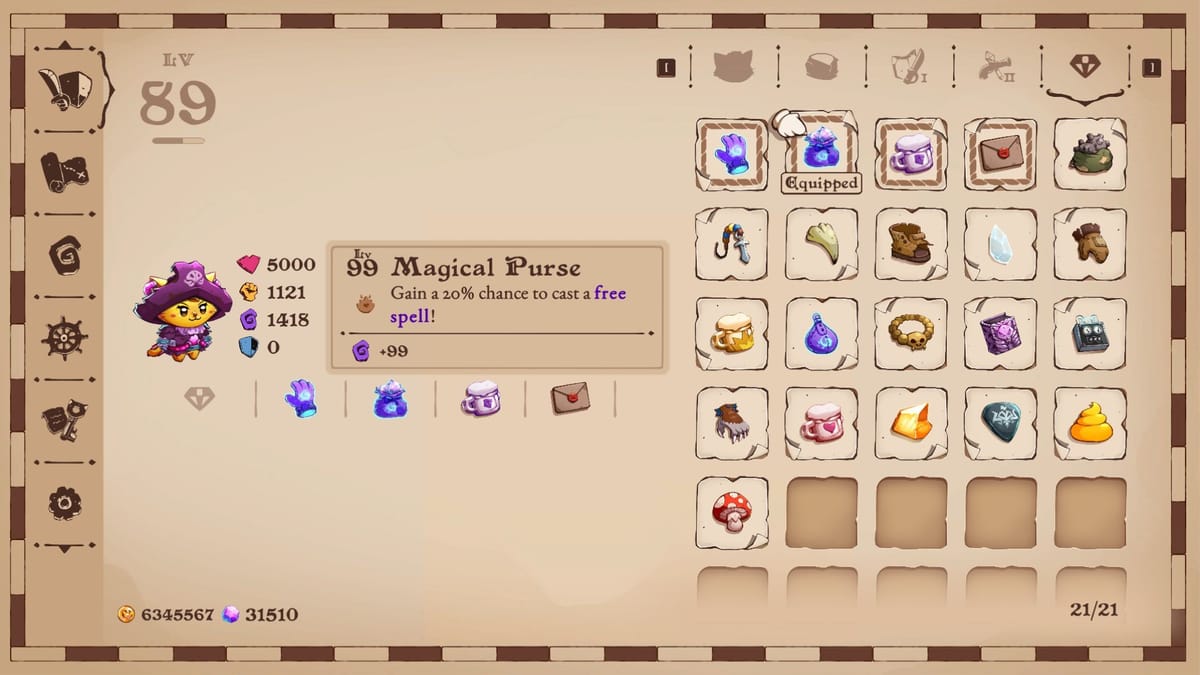 All equipment in Cat Quest 3