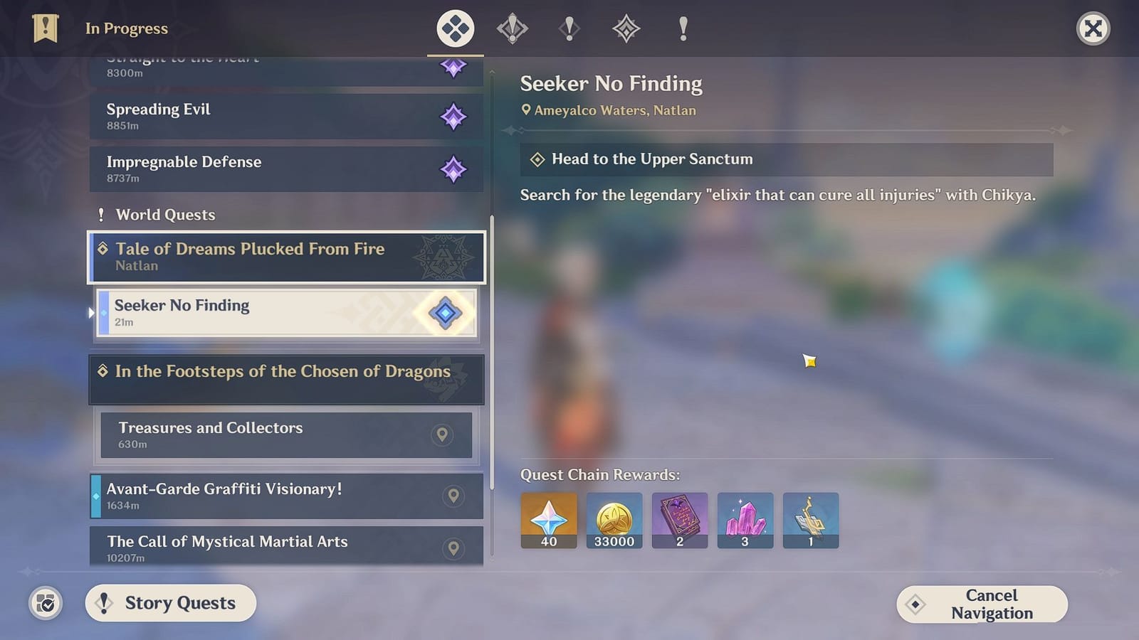 Genshin Impact 5.0 quests list