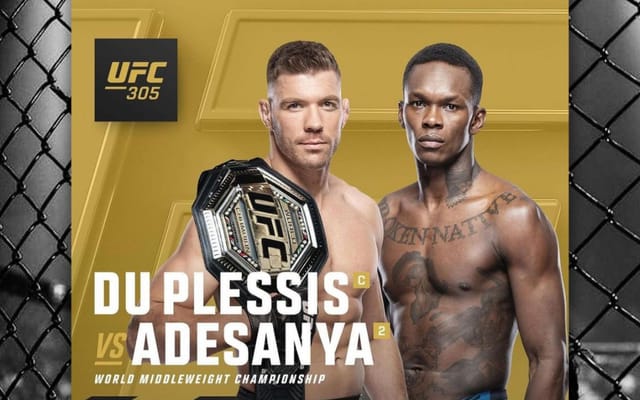 Dricus du Plessis vs. Israel Adesanya round-by-round updates: UFC 305 ...