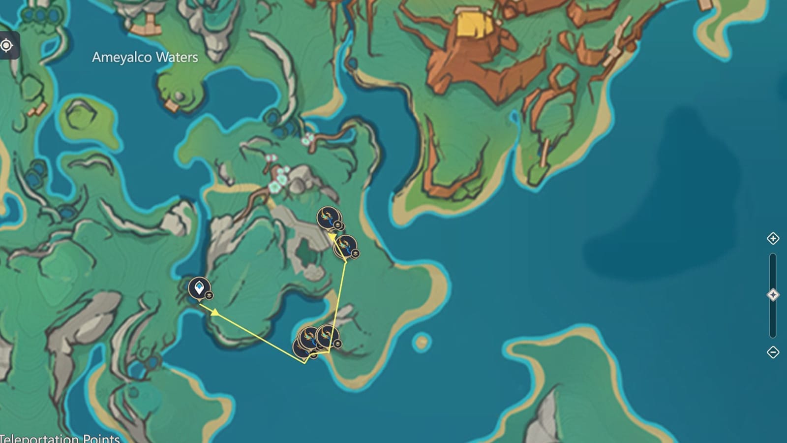 Genshin Impact Sprayfeather Gill locations and farming routes
