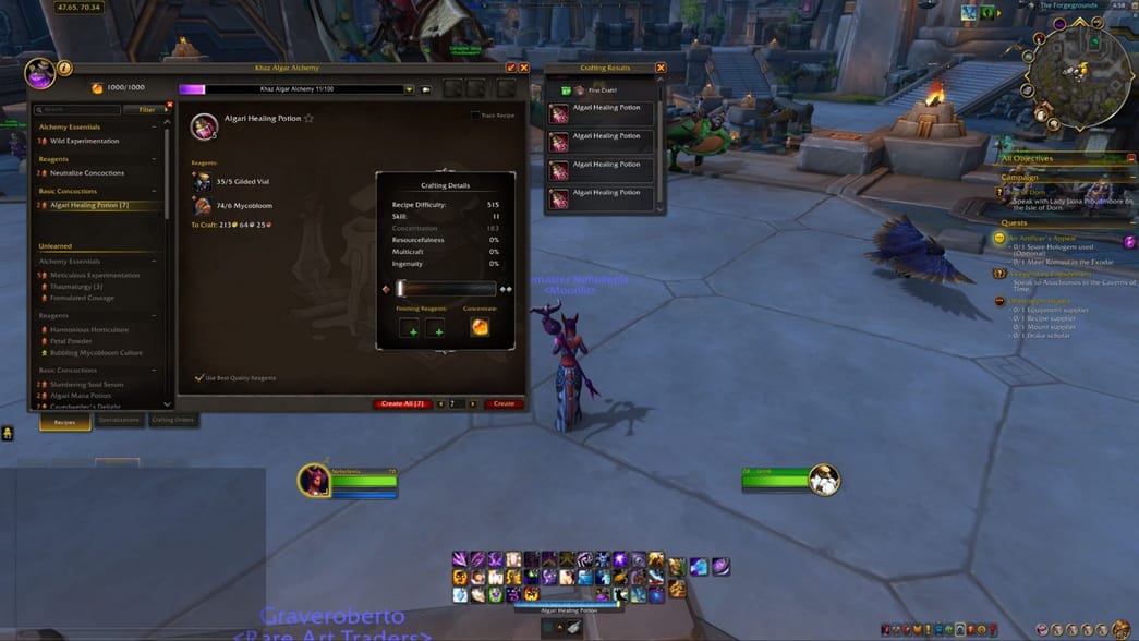 WoW The War Within Alchemy leveling guide (1-100)