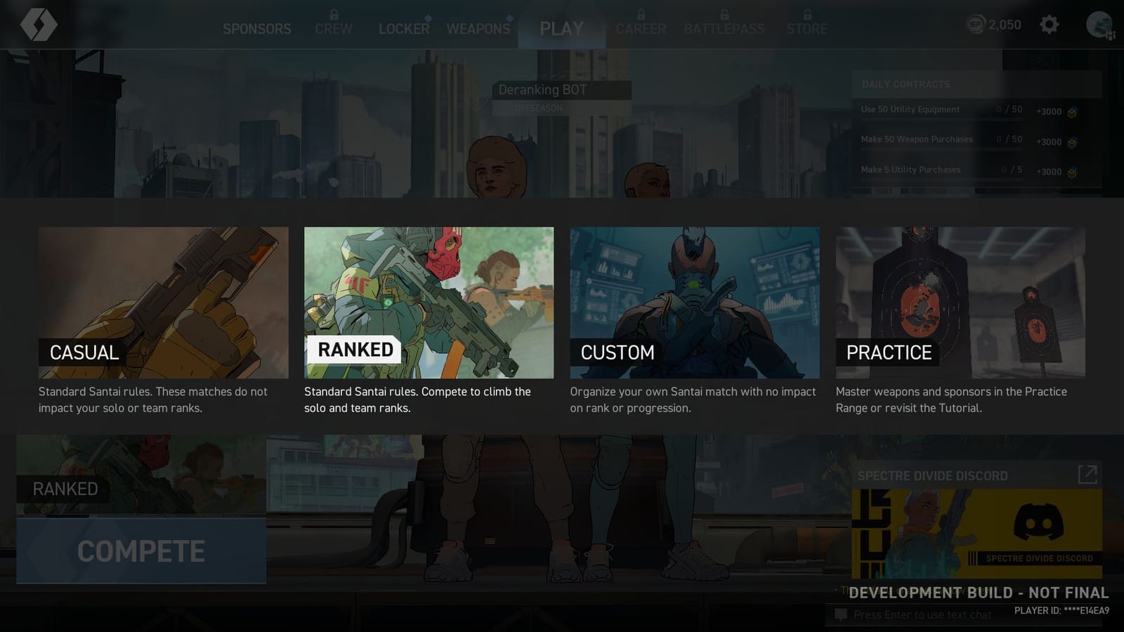 All Rank Divisions in Spectre Divide Closed Beta