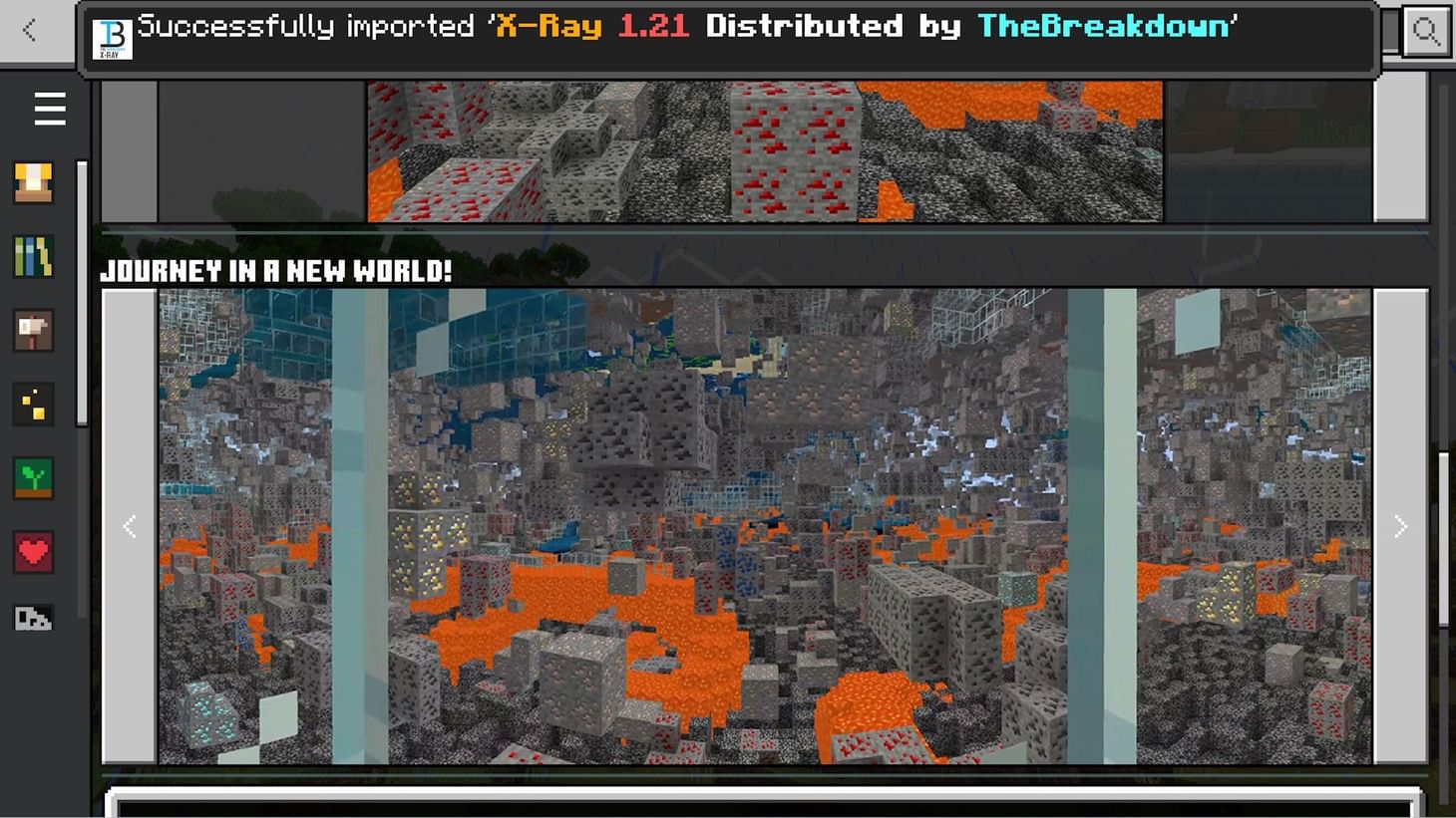 How to use Minecraft Bedrock X-ray texture pack