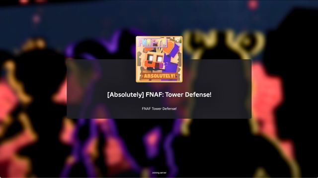 FNAF Tower Defense codes