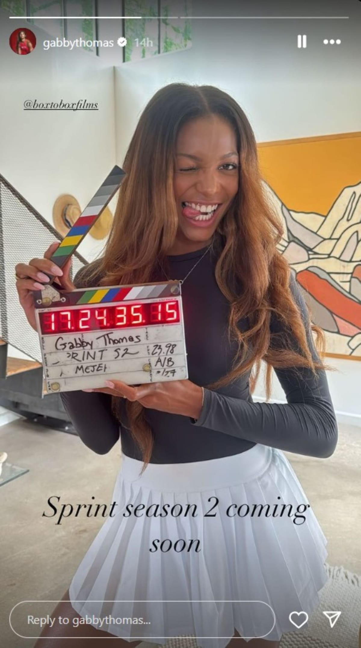 Gabby Thomas expresses anticipation for season 2 of Netflix's 'Sprint ...
