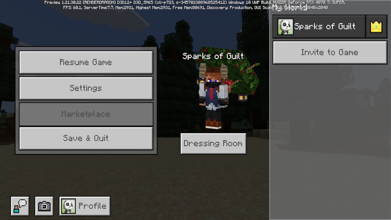 How to use new screenshot feature in Minecraft Bedrock