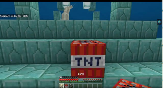 Minecraft: How to blow up blocks underwater using TNT